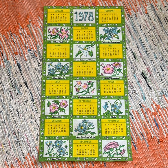 Vintage | Accents | Vintage 978 Calendar | Poshmark